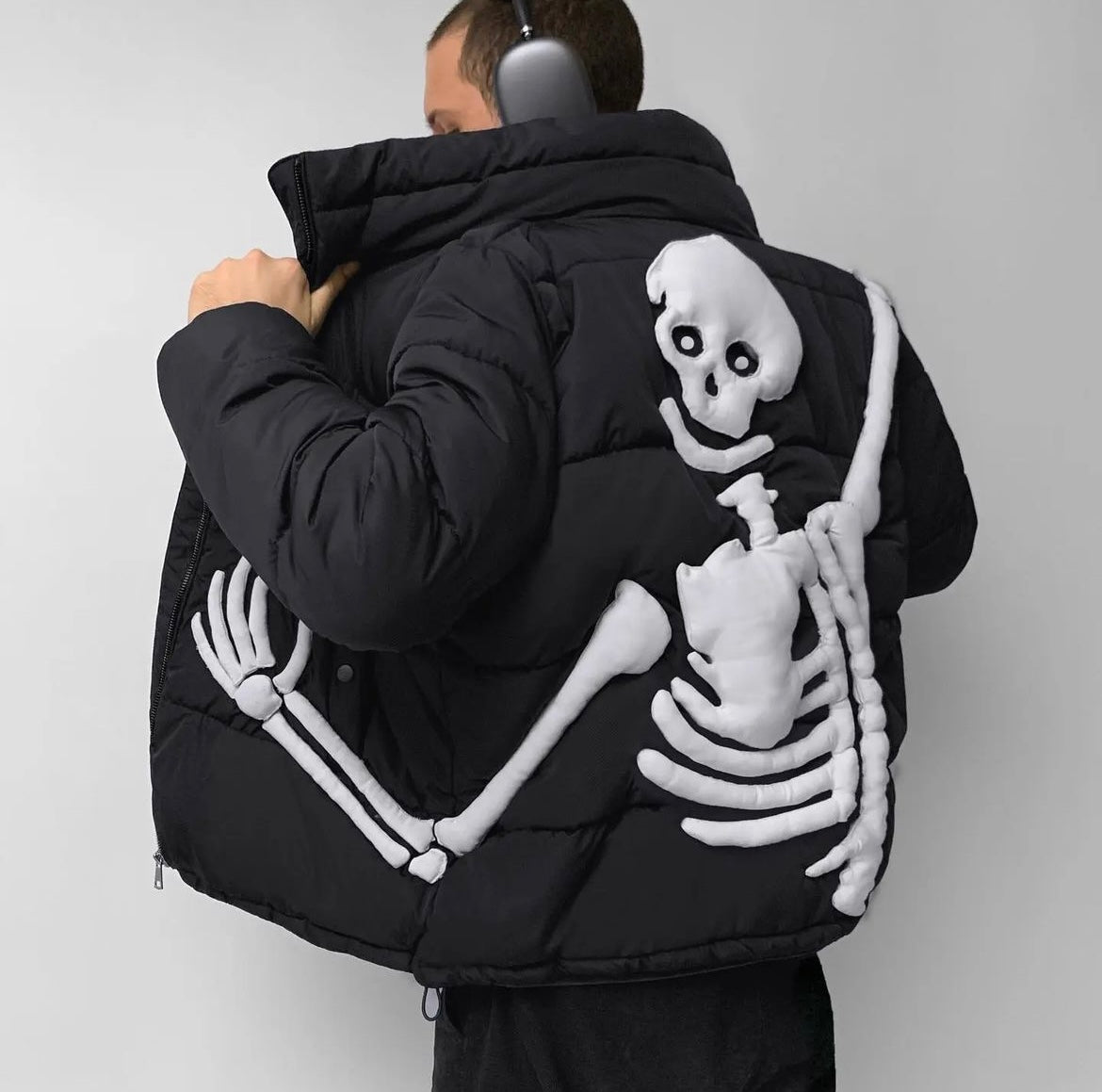 Skelly Puffer Jacket | Bold Warmth & Statement Style